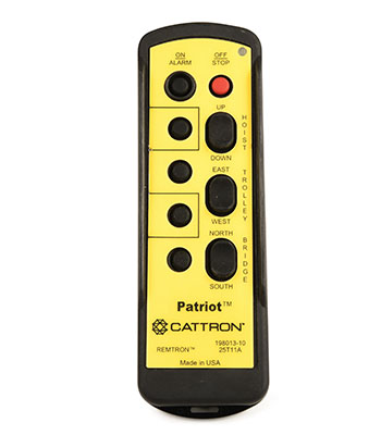 Wireless remote controls for overhead cranes