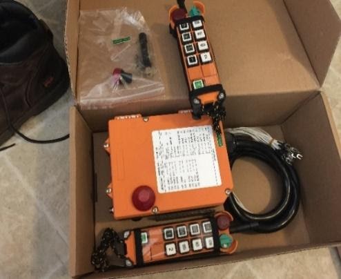Wireless remote controls for overhead cranes